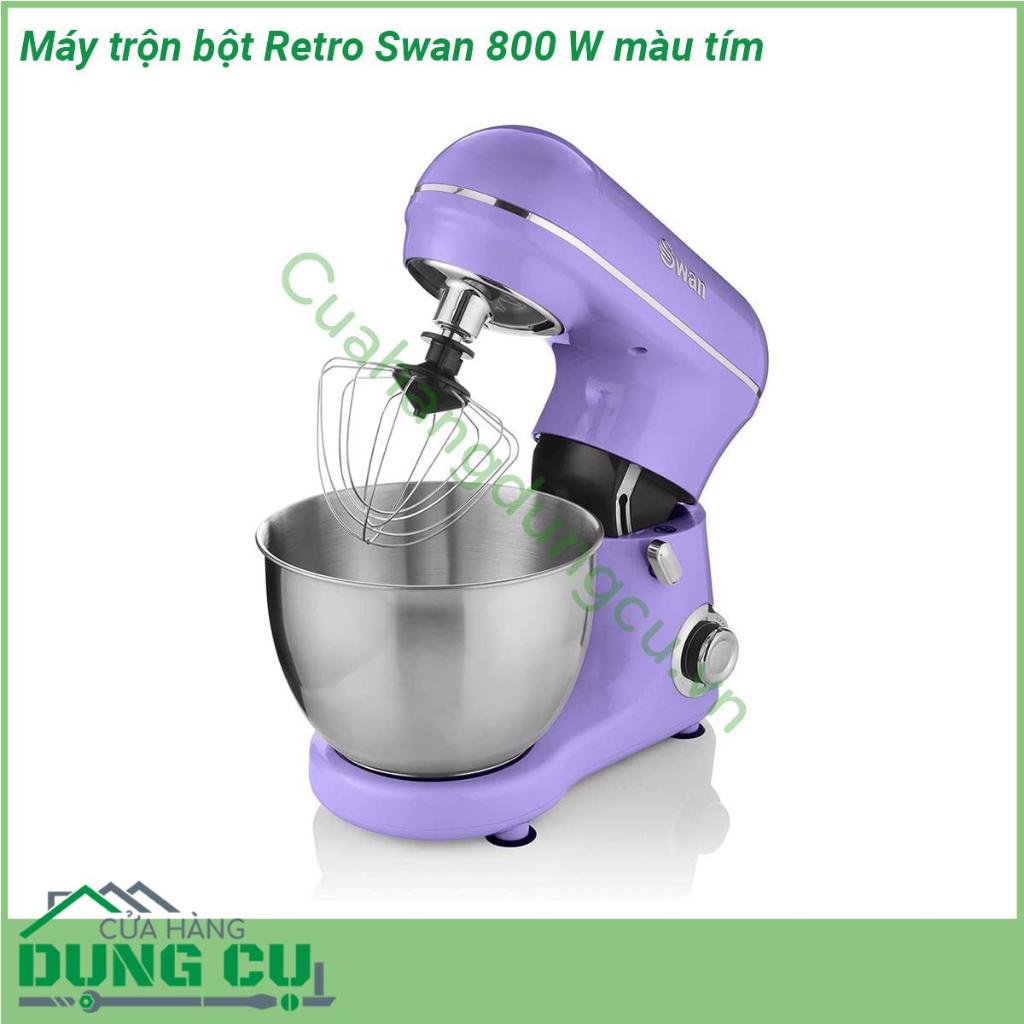Máy trộn bột Retro Swan 800 W màu tím