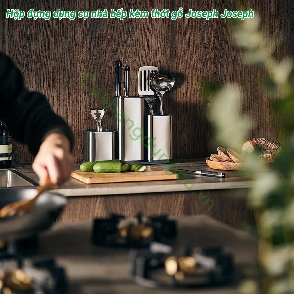 Hộp đựng dụng cụ nhà bếp kèm thớt gỗ Joseph Joseph