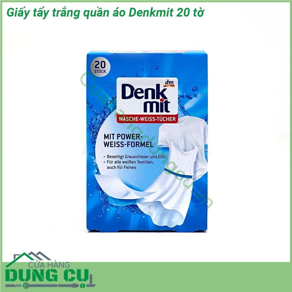 Giấy tẩy trắng quần áo Denkmit 20 tờ