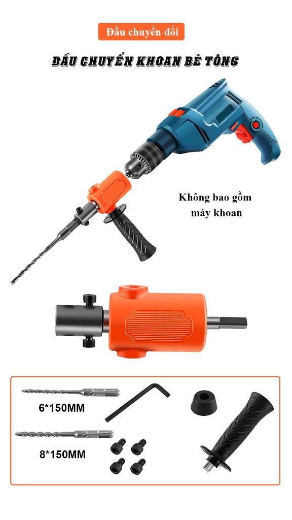Đầu chuyển đổi máy khoan bê tông loại nào tốt Dễ sử dụng