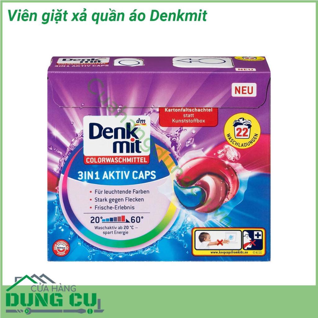 Viên giặt xả quần áo Denkmit
